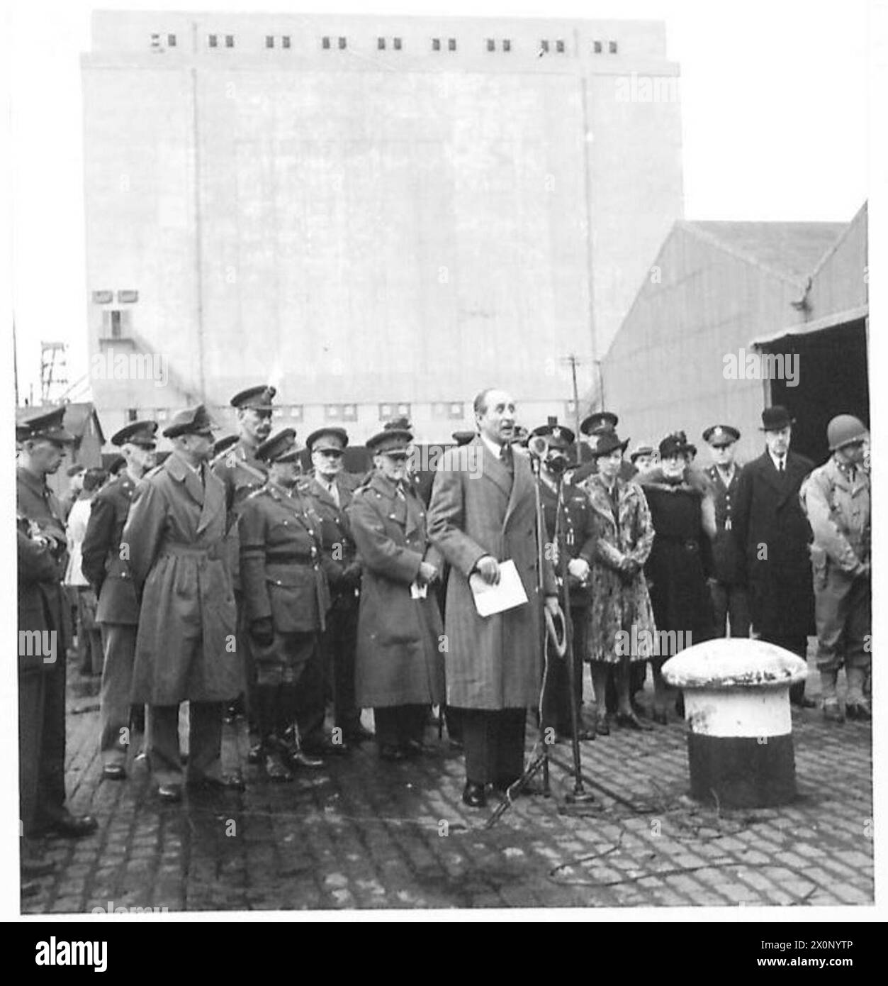 The Prime Minister of Northern Ireland, Sir Basil Brooke, addresses ...