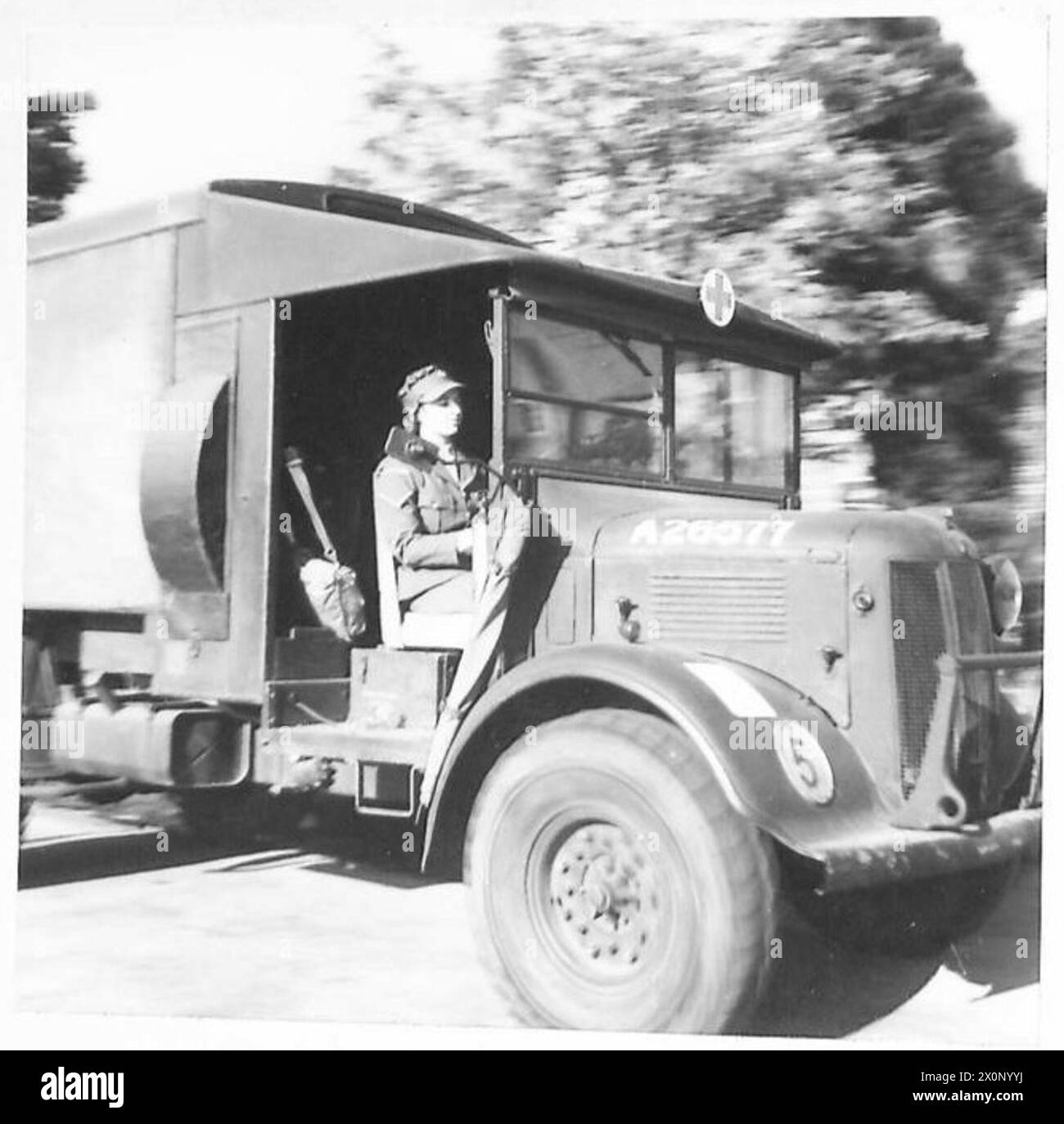 A.T.S. IN CONVOY - A vehicle drive by an ATS girl en route Photographic ...
