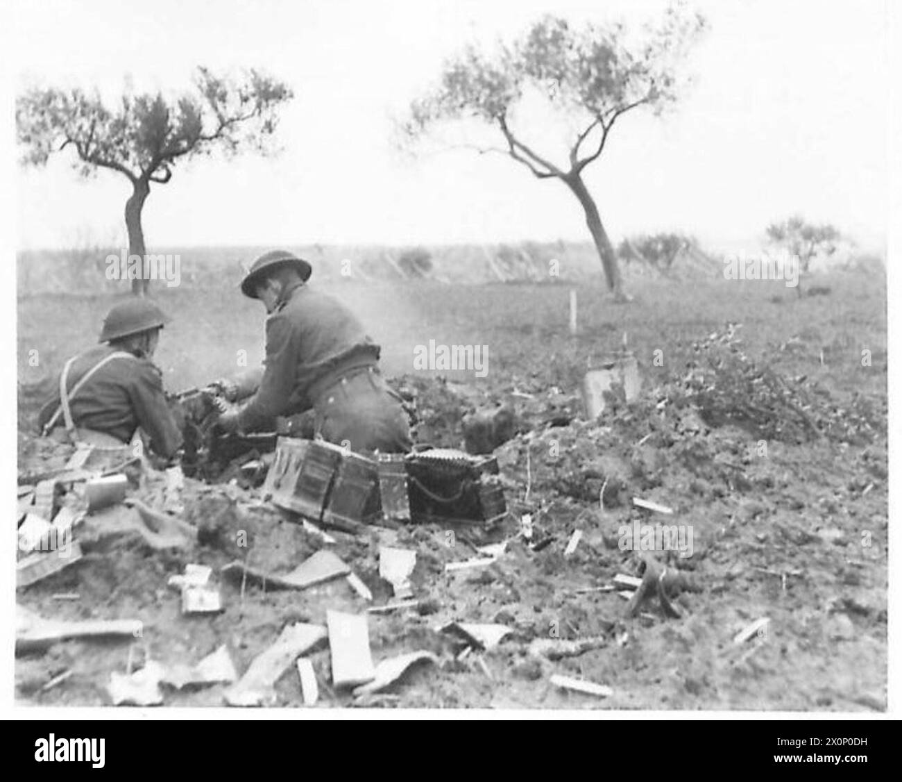Firing heavy machine gun Black and White Stock Photos & Images - Alamy