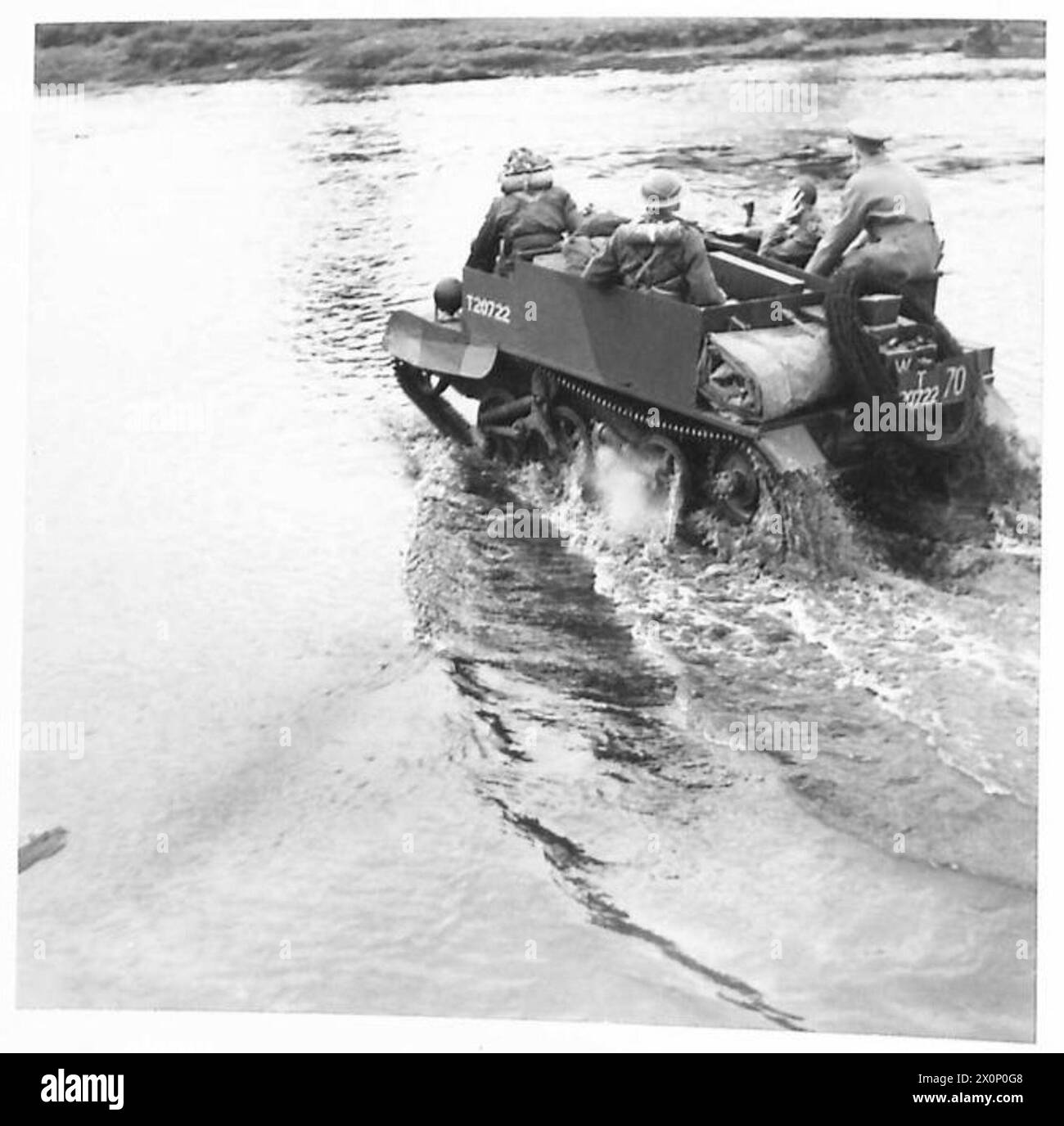 Armored personnel carrier during military Black and White Stock Photos ...