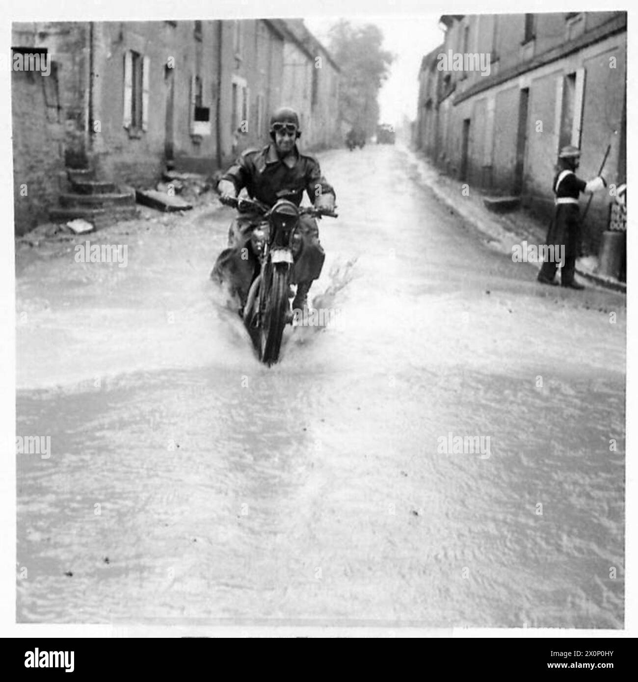 Flooded after heavy rain Black and White Stock Photos & Images - Alamy