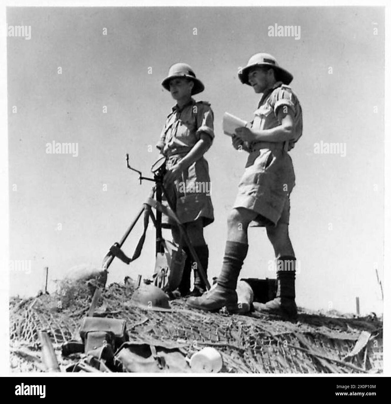 A heliograph post is used by a British Army light infantry battalion ...