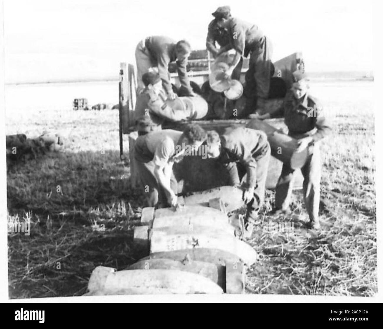 Ground unloading Black and White Stock Photos & Images - Alamy