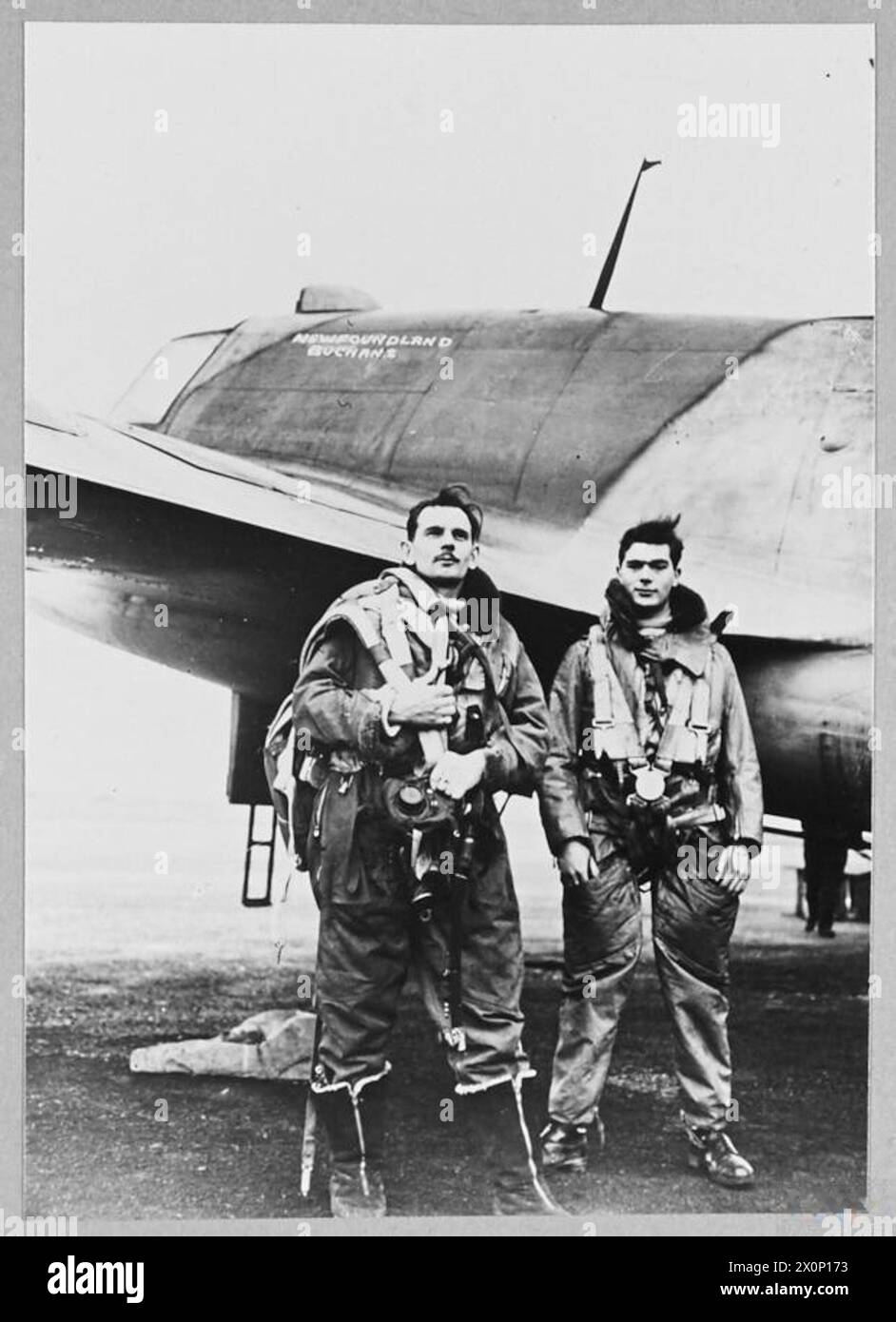 Pilot Officer H.B. Newton and Sergeant P.R. Rose of Newfoundland ...