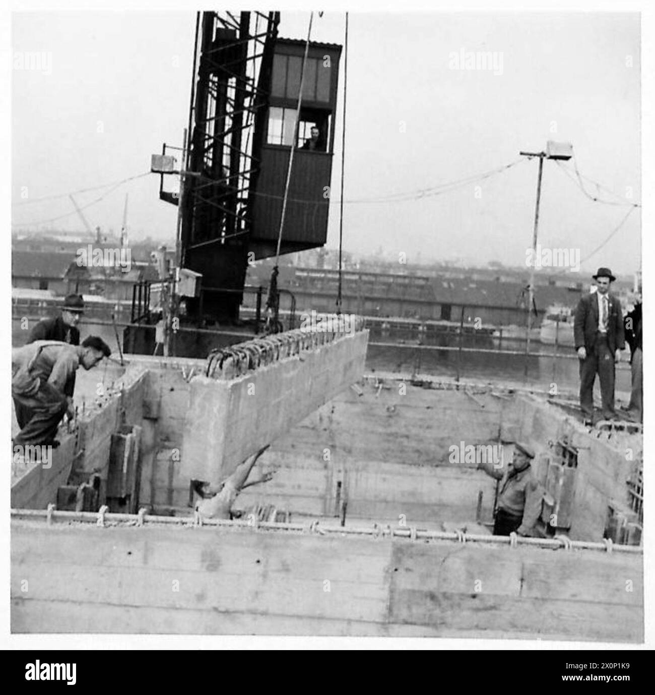 The Phoenix construction site at West India Docks, showing ongoing ...