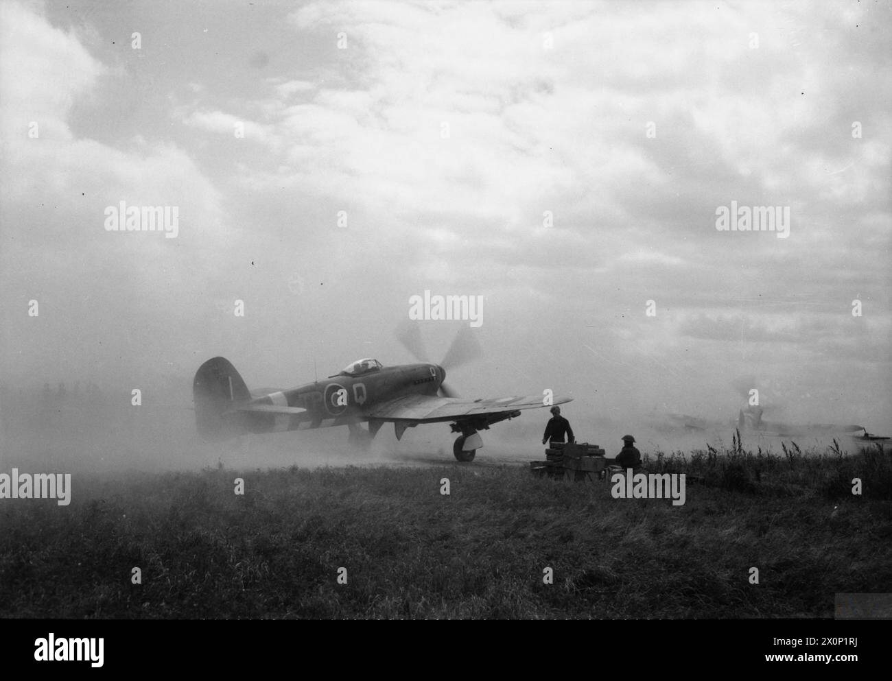 ROYAL AIR FORCE: 2ND TACTICAL AIR FORCE, 1943-1945. - A Hawker Typhoon ...