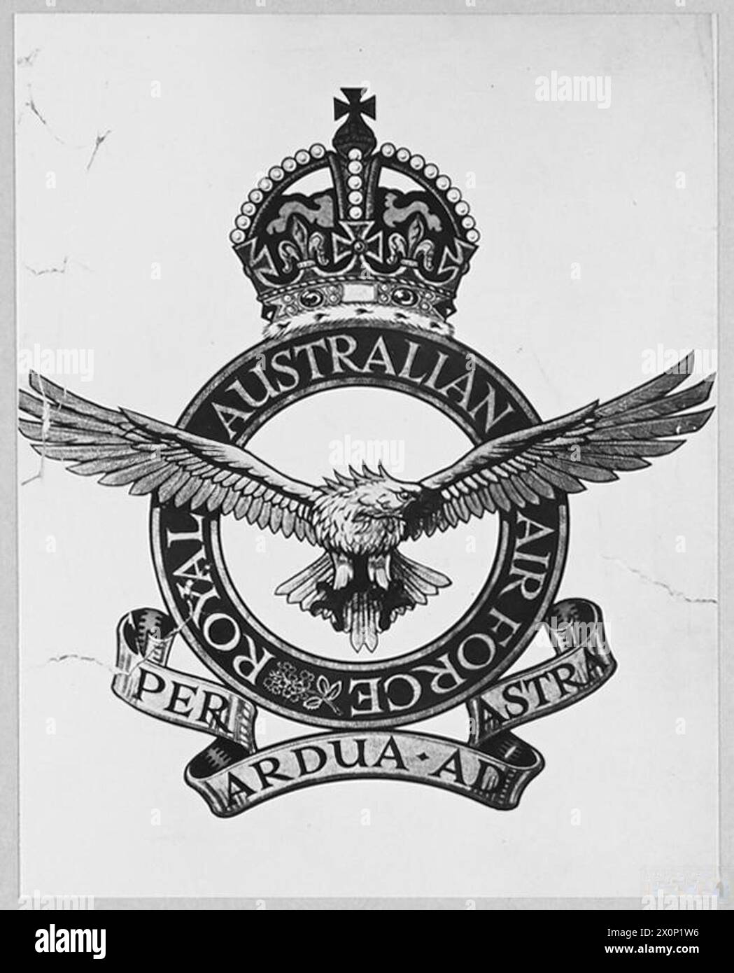 R.A.A.F. CREST - The crest of the Royal Australian Air Force, whose ...