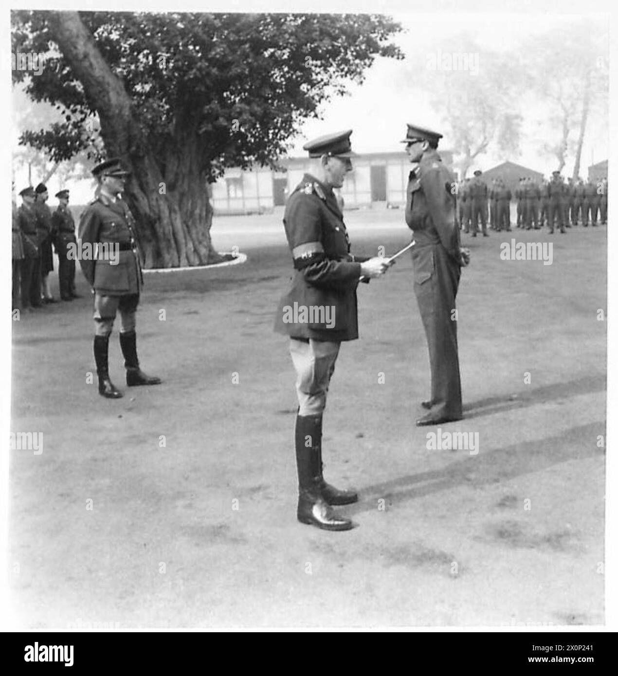 MAJOR GENERAL "JOCK" CAMPBELL PRESENTED WITH THE V.C. RIBBON ...