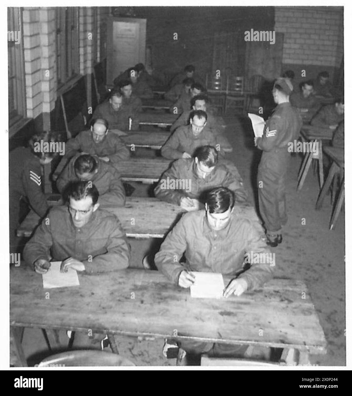 PERSONAL SELECTION TESTS - Soldiers undergoing the tests Photographic ...