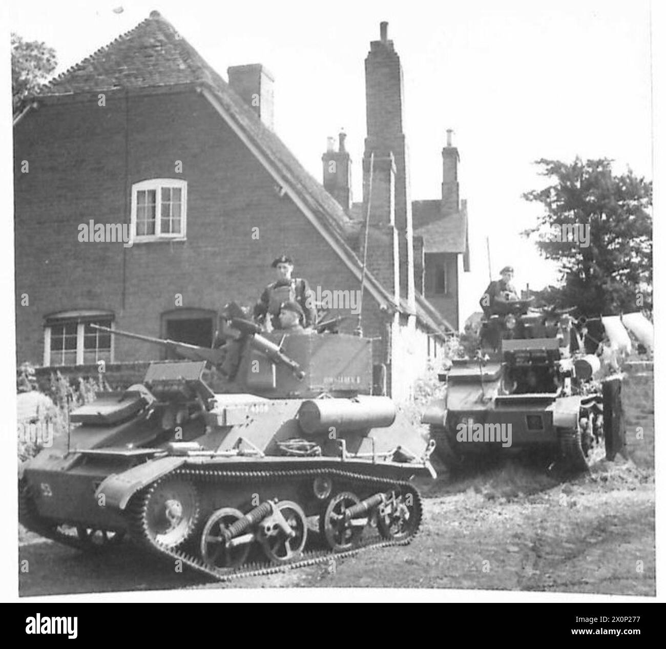 LIGHT TANKS ON EXERCISE - Light tanks Mk. VI "C" of 50th Brigade of the ...