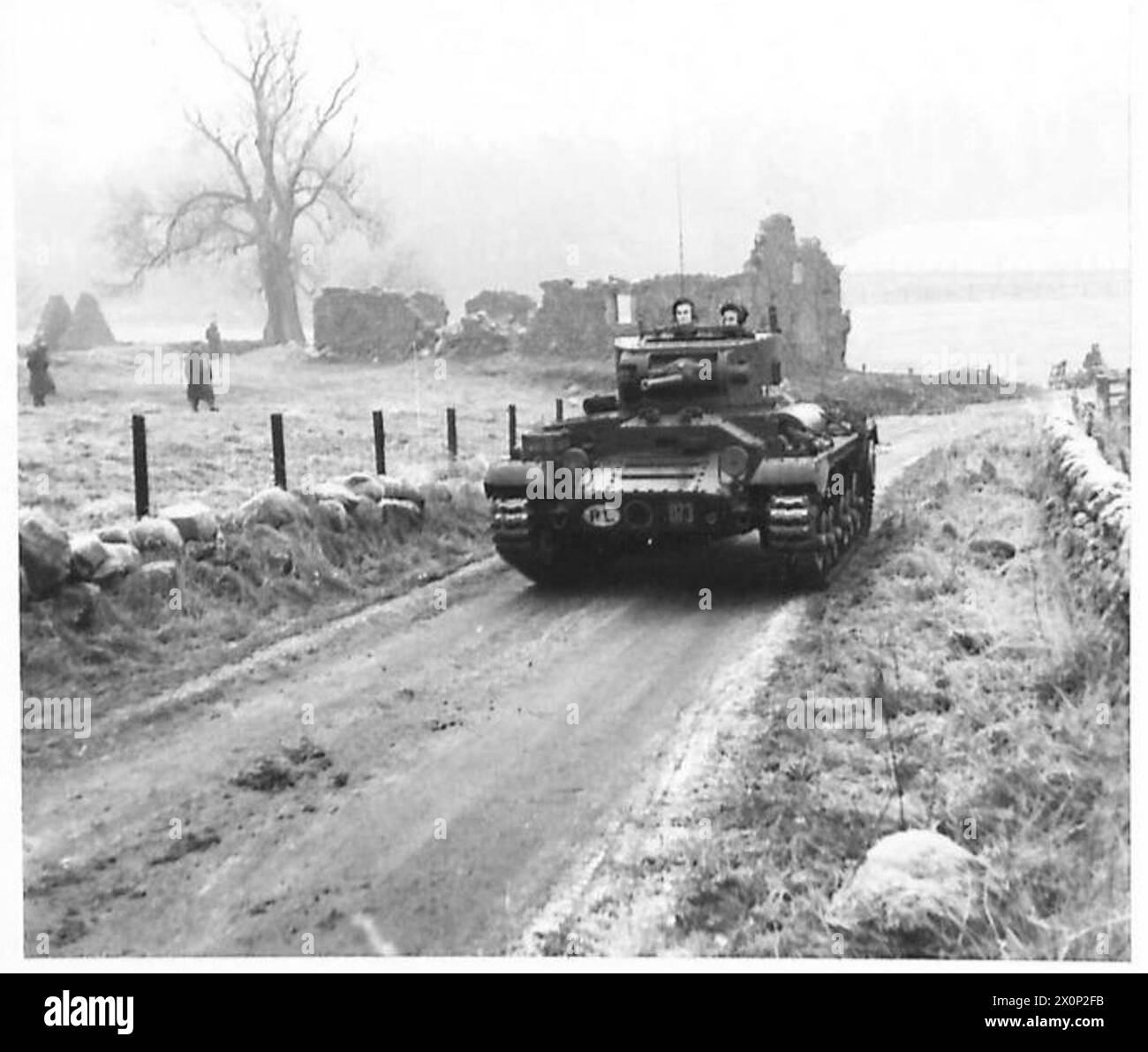 A Valentine Mark III tank of the 66th Battalion, 16th Tank Brigade (1st ...