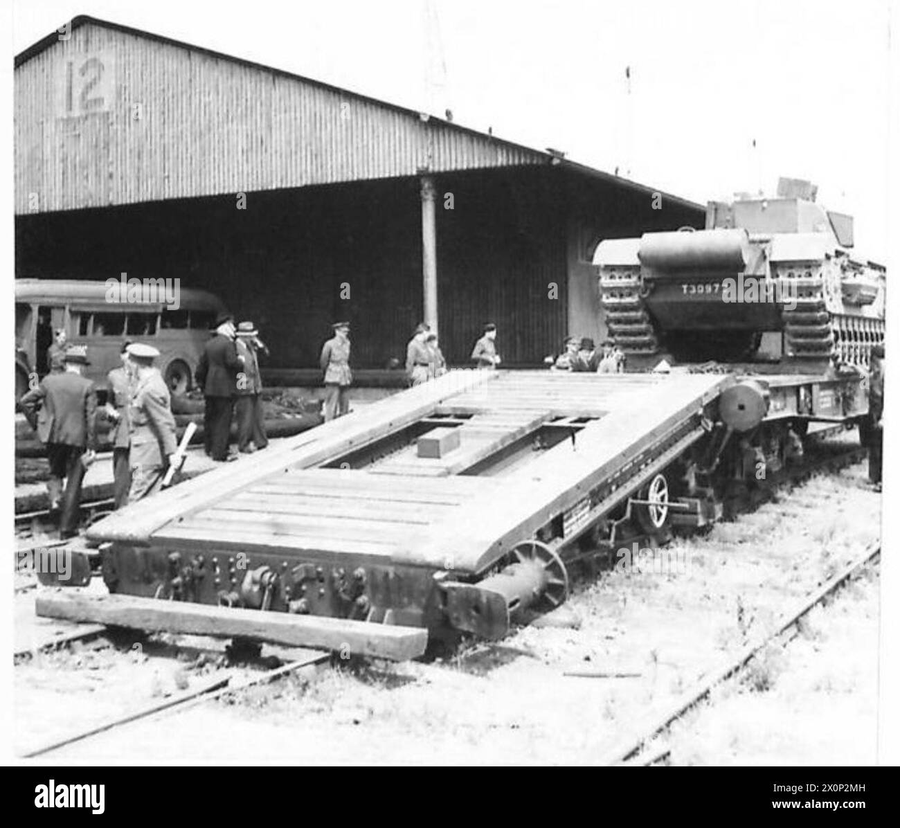 negative - The special ramp for loading tanks Photographic negative ...