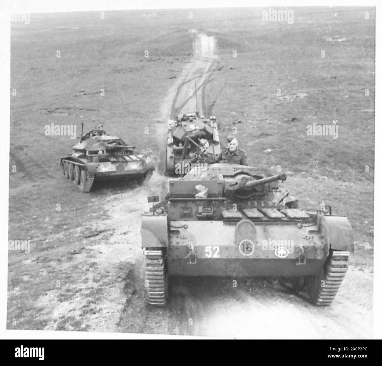 MARK V. CRUISER TANKS - Three of the new tanks in action. Photographic ...