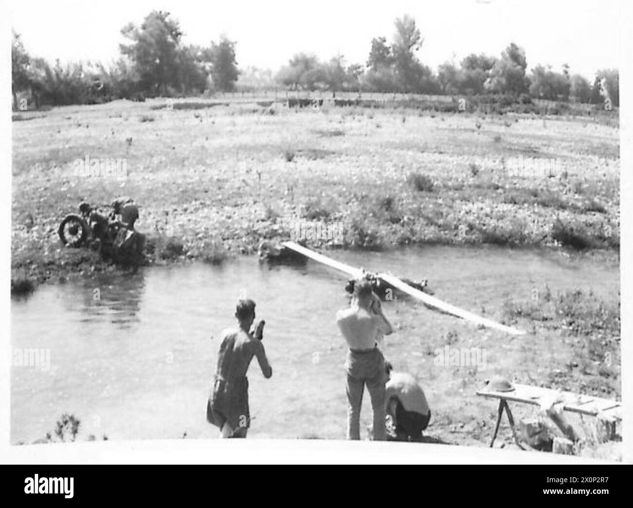 INVASION OF ITALY : FIFTH ARMY - Three Douglas transport planes fly ...