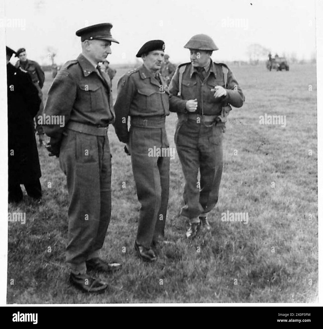 GENERAL MONTGOMERY INSPECTS ALLIED TROOPS - General Montgomery with ...