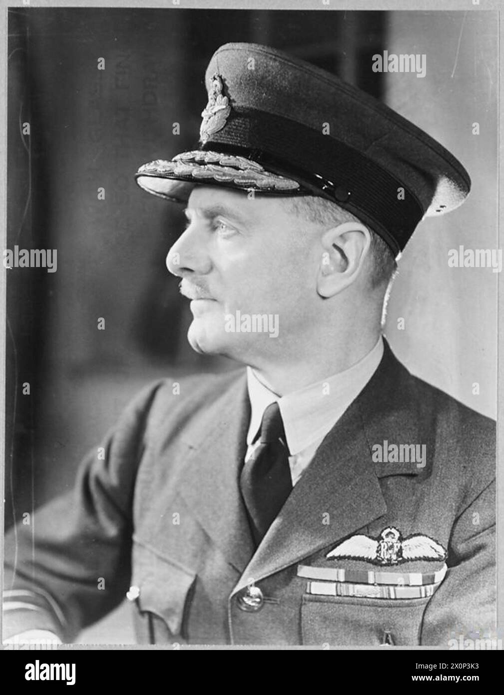 Photograph from 1944 showing Air Marshal Sir E. Leslie Gossage, KCB ...