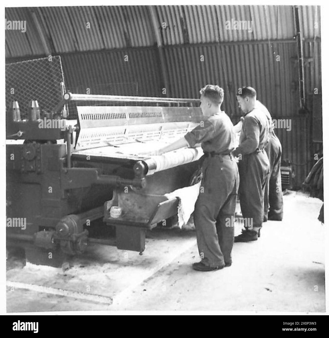 Pressing operation Cut Out Stock Images & Pictures - Alamy