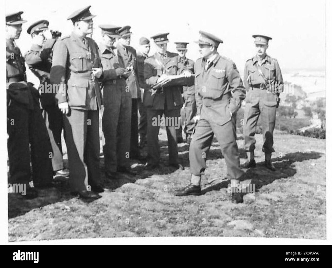 TOUR OF EAST COAST DEFENCES - A senior officer, Major General W.M ...