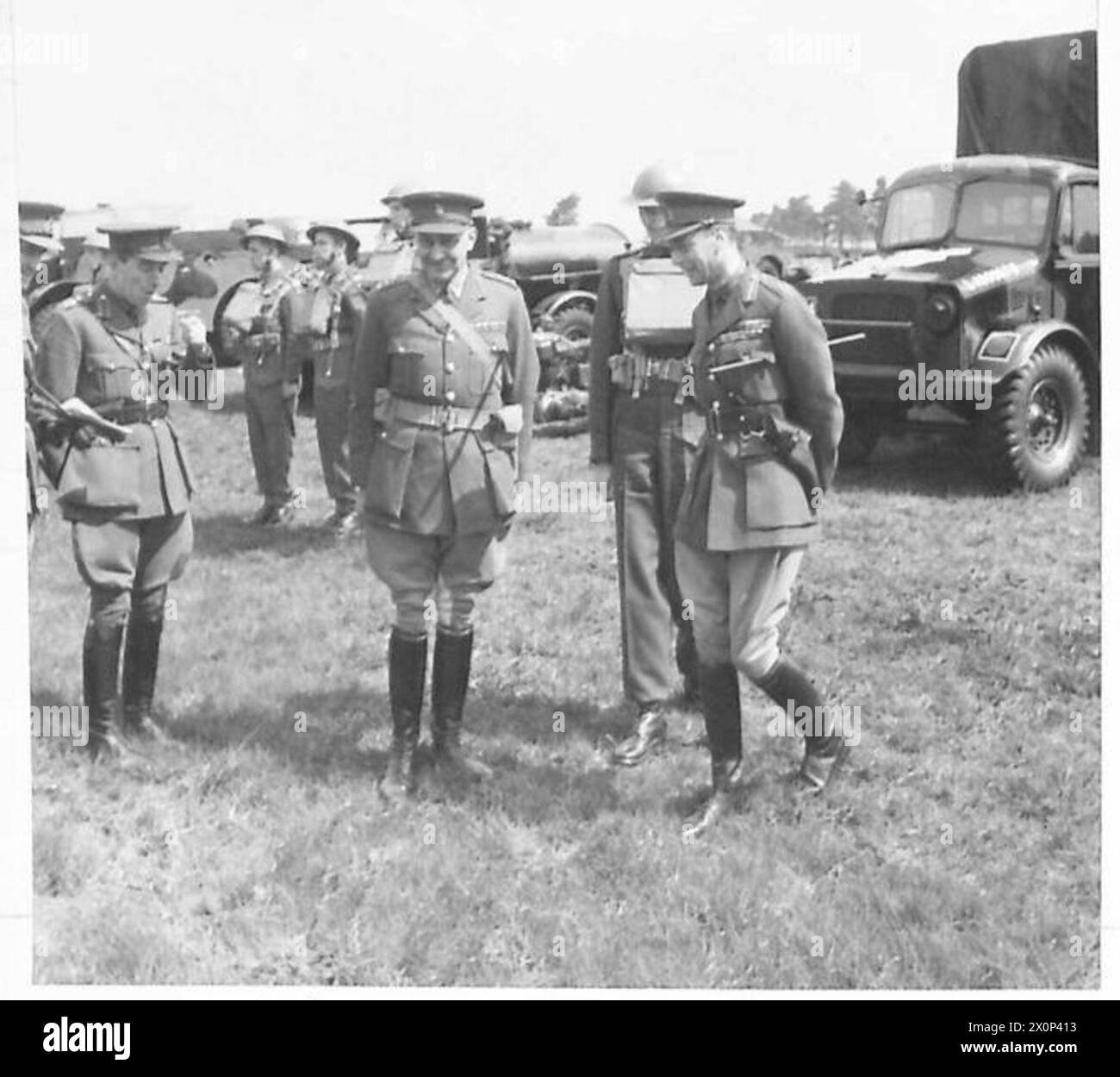 THE KING VISITS THE TROOPS - The King during his inspection of Royal ...