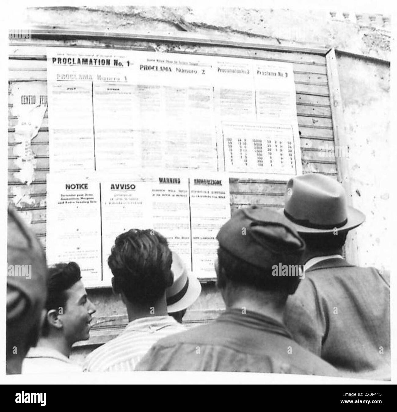 Allied forces of the Eighth Army occupied Sicilian towns and villages ...