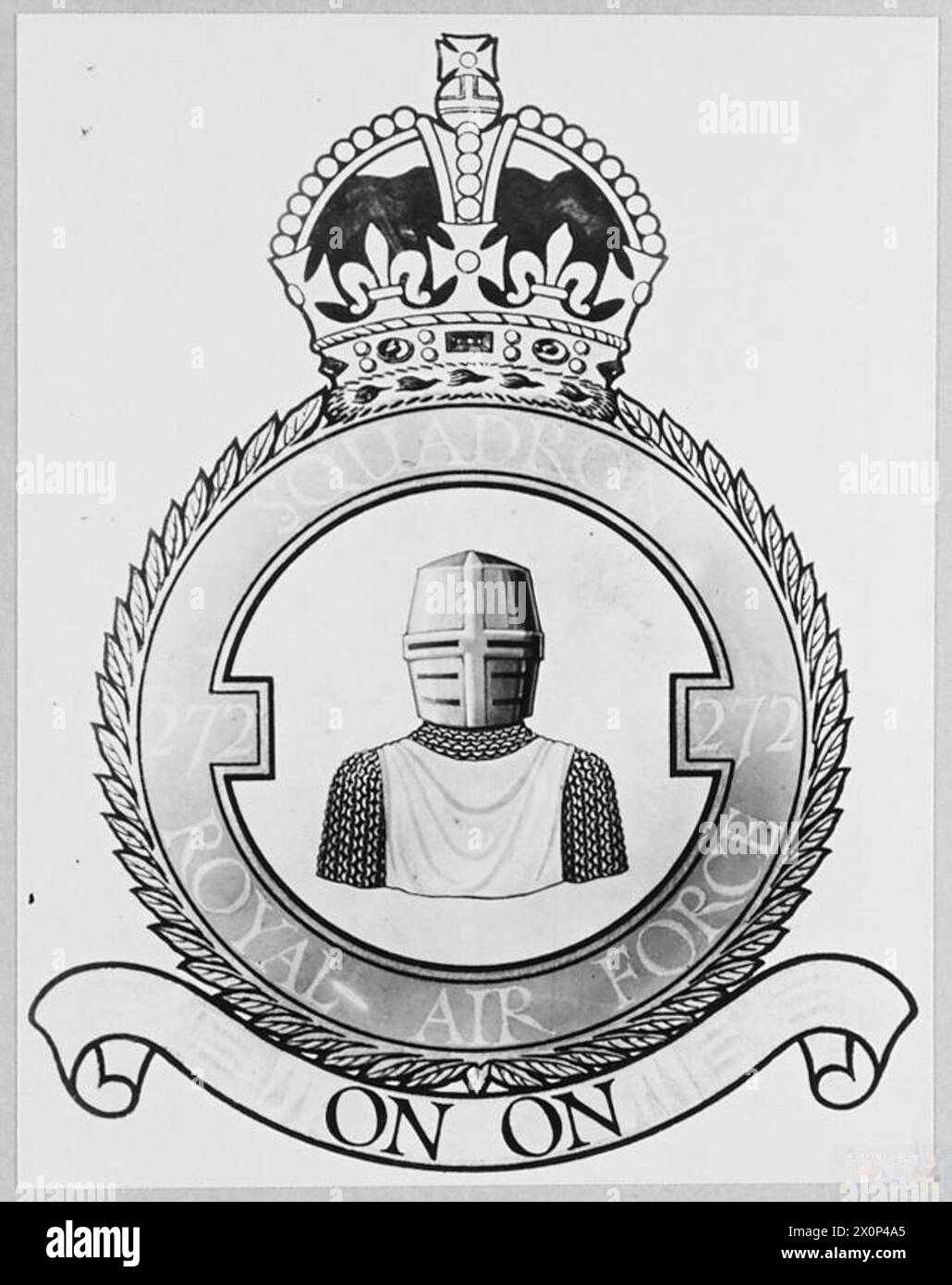 Photograph of the badge of No. 272 Squadron, Royal Air Force, with ...