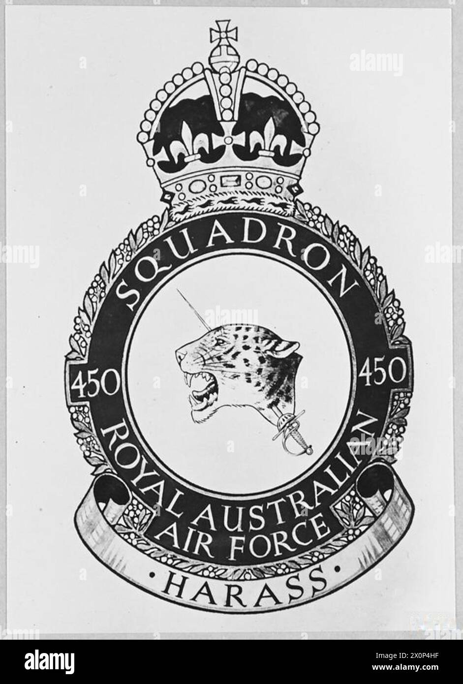 R.A.F. AND R.A.A.F. SQUADRON BADGES - Picture (issued 1945) shows - The ...