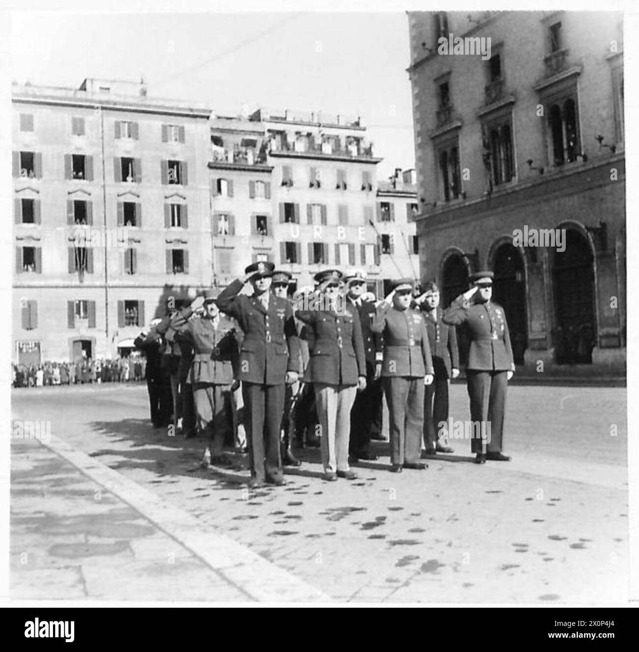 ROME : RED ARMY DAY PARADE - The Military representatives of the four ...
