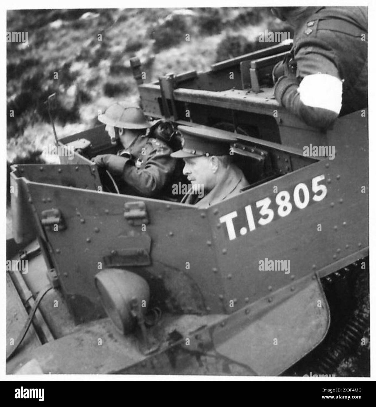 Lord Gort rides in a Bren carrier with Lieutenant Colonel Huggions of ...