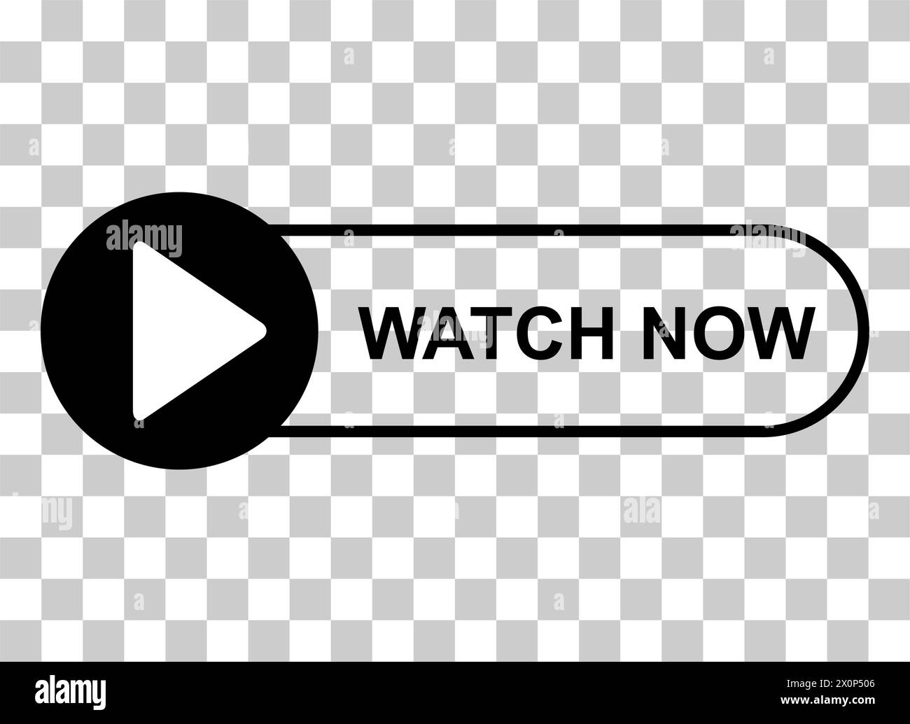 Watch now icon, website online button player symbol, play video vector ...