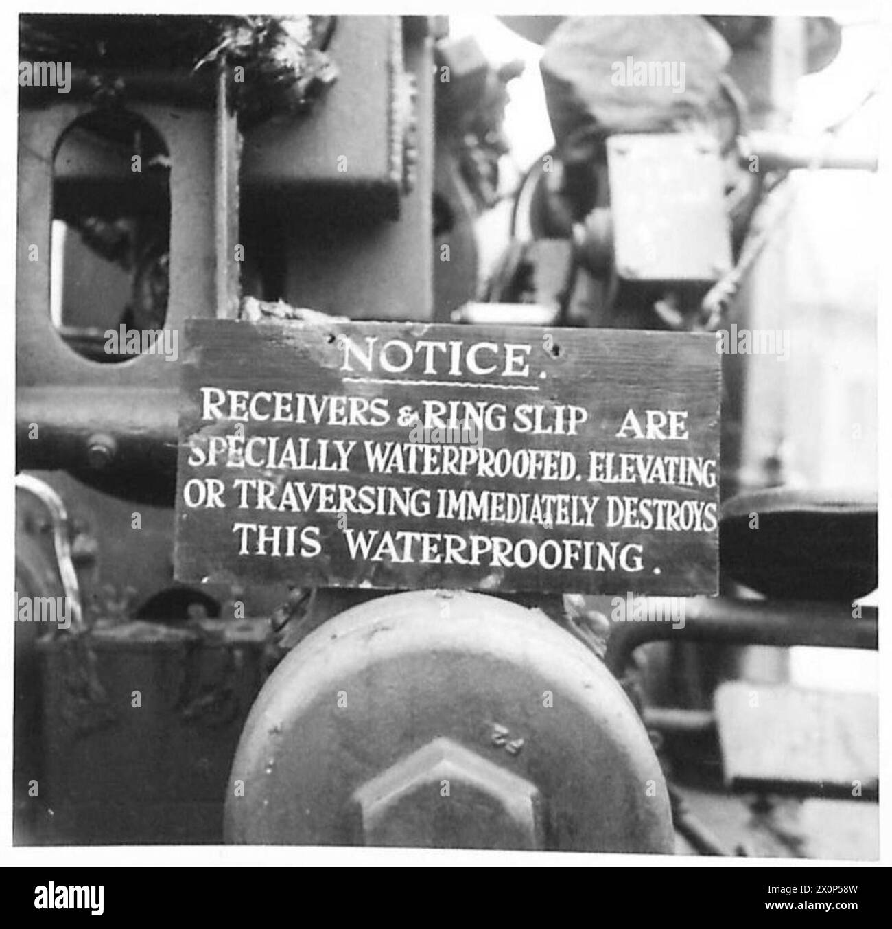 A 3.7 mobile gun is photographed during a special assignment for W.S.7c ...