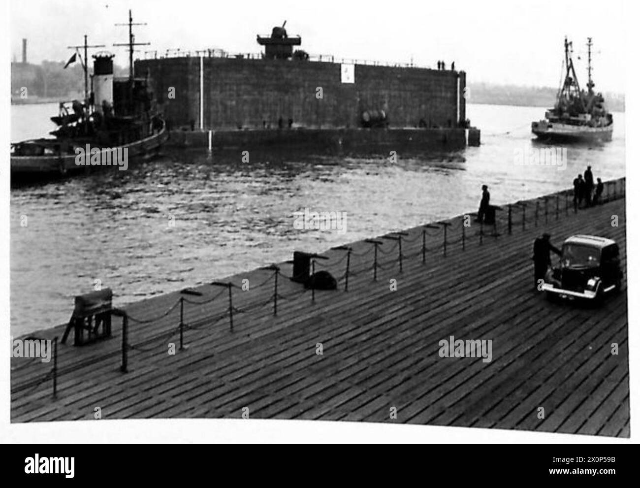 SPECIAL ASSIGNMENT FOR TN. 5 - Photographs showing the towing and ...