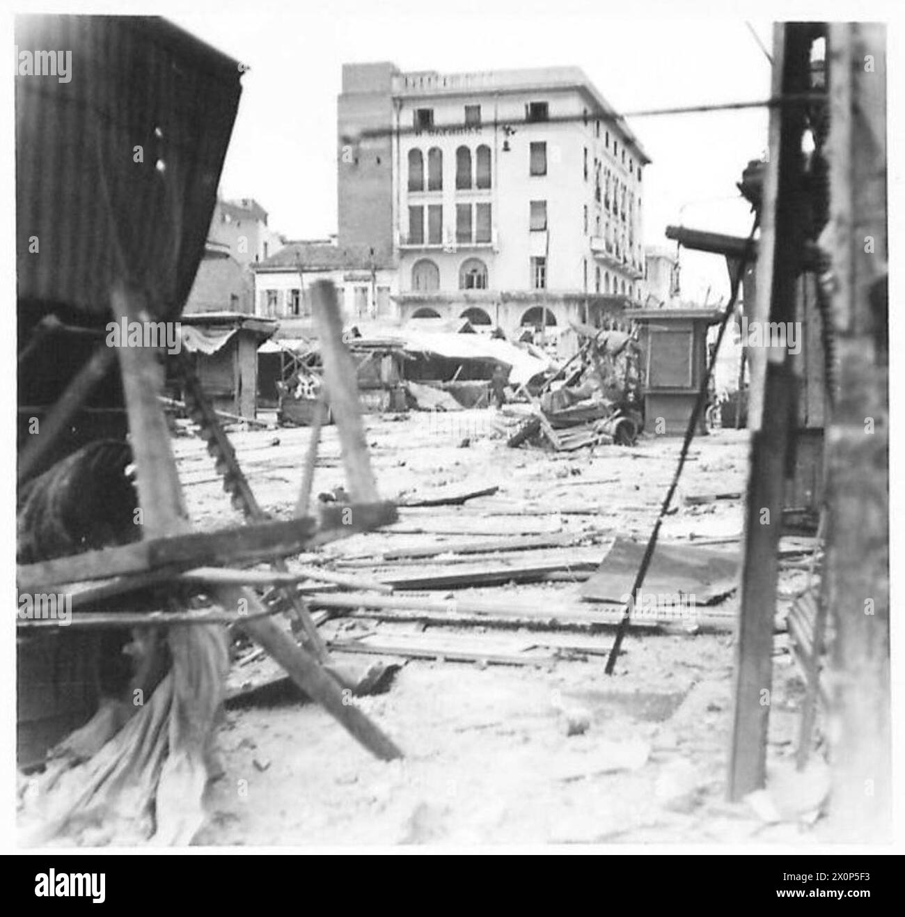 Wrecked stalls Black and White Stock Photos & Images - Alamy