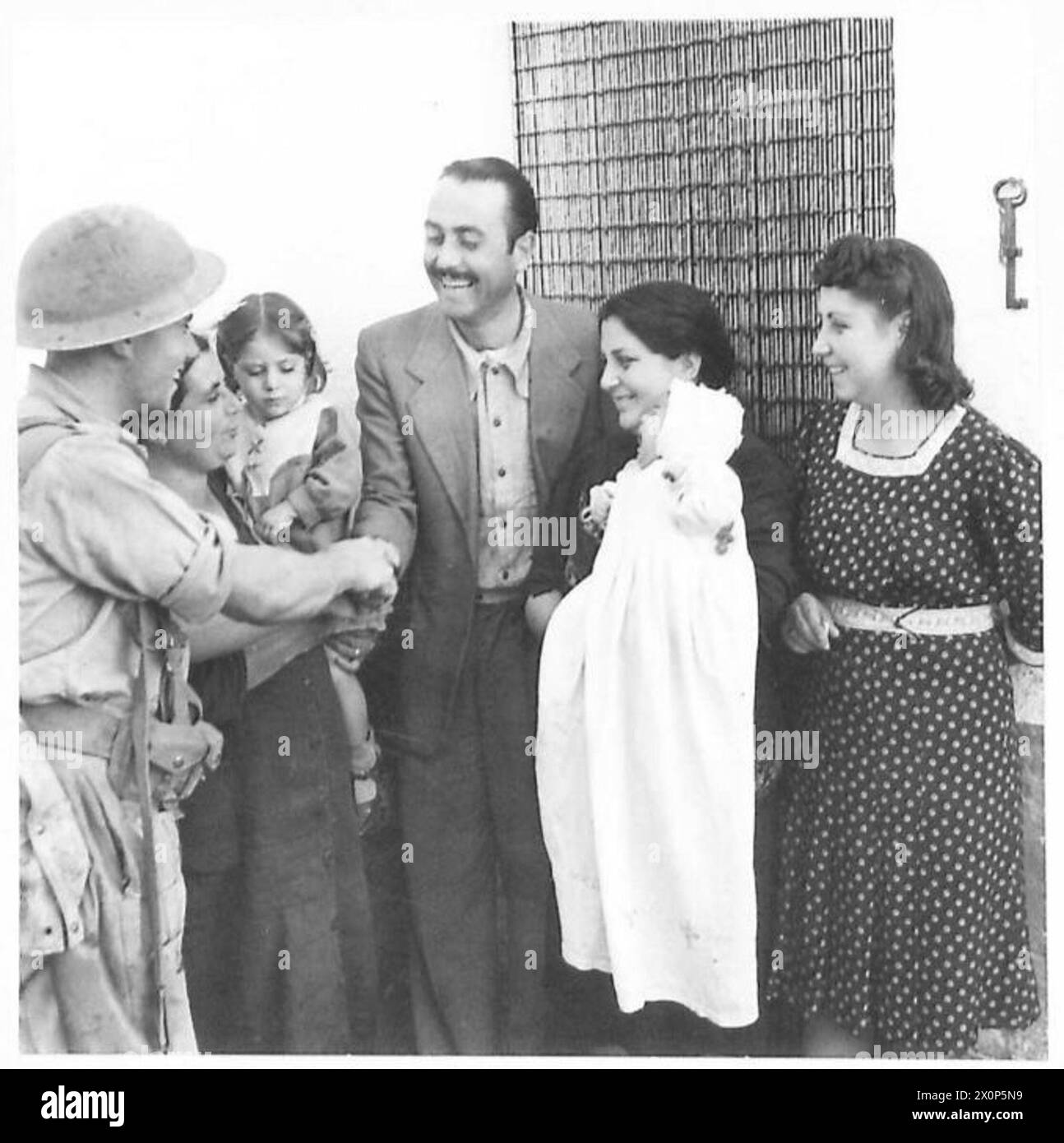 EDUCATION RESUMED IN ITALY - British soldiers were eagerly greeted and ...
