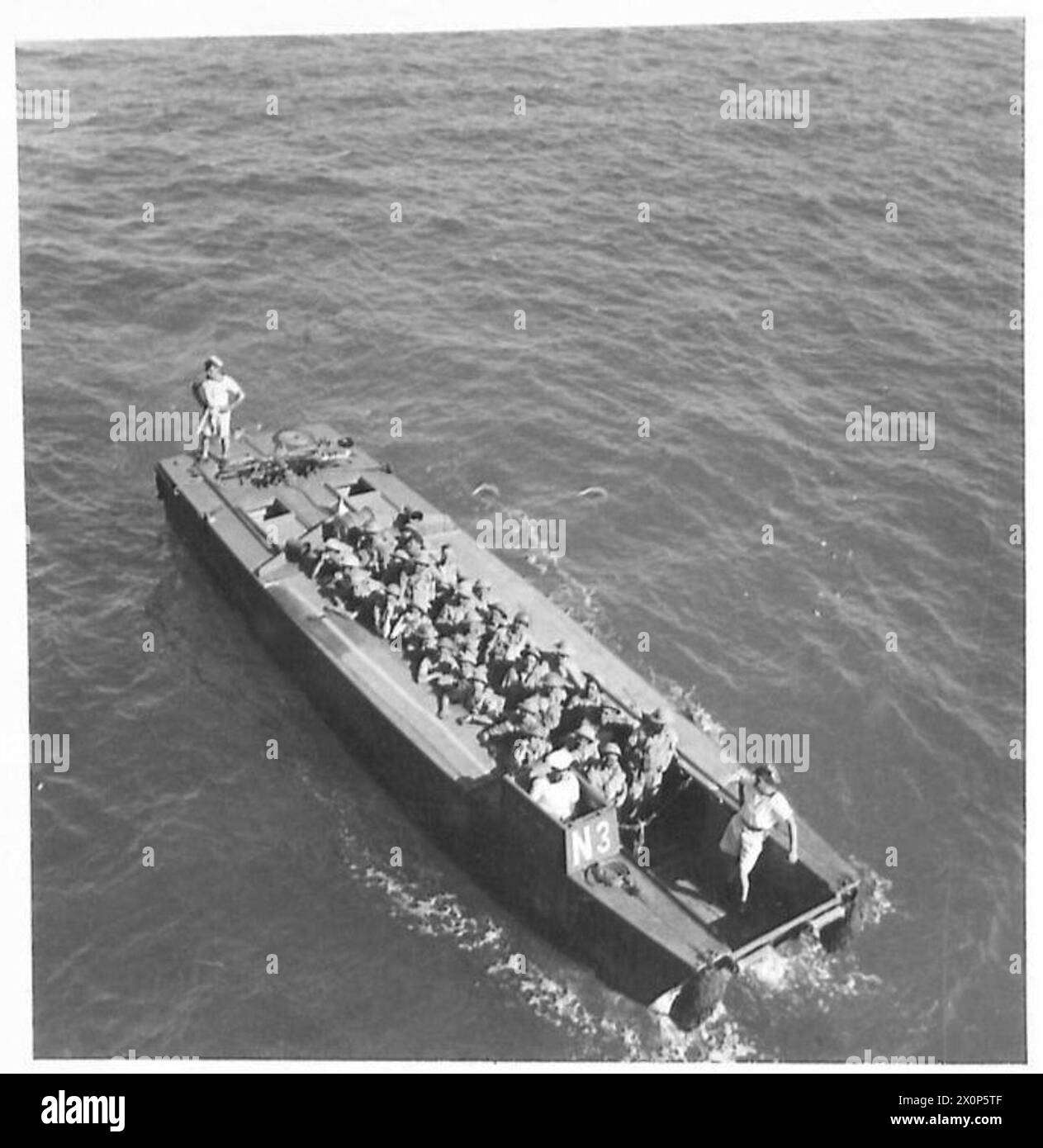 Landing craft carrying troops Cut Out Stock Images & Pictures - Alamy