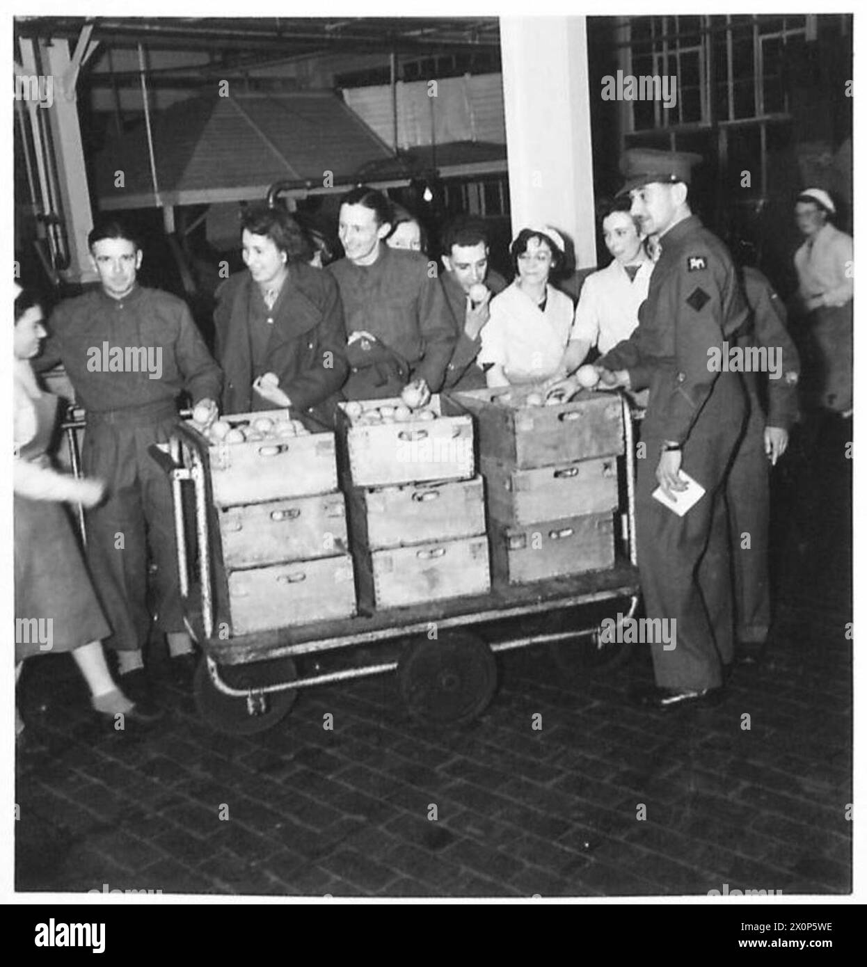 SOLDIERS IN EASTERN COMMAND VISIT JAM FACTORY - "A sightto behold ...