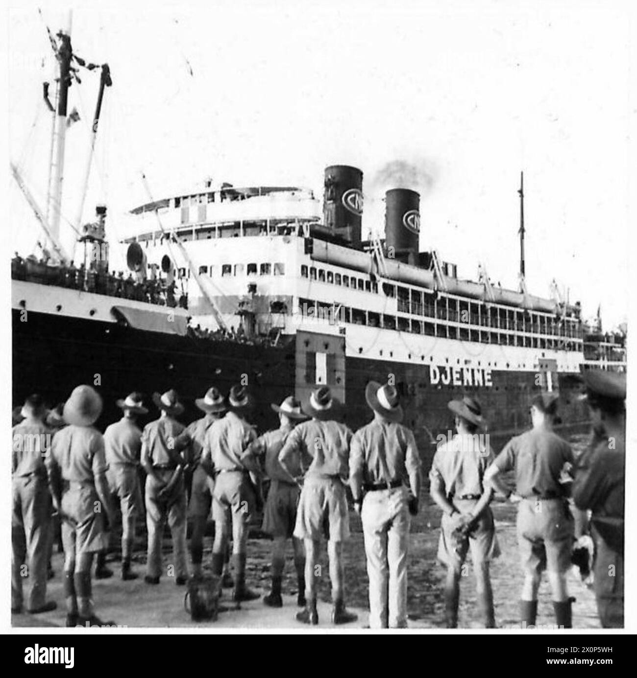 Waving at ship Black and White Stock Photos & Images - Alamy
