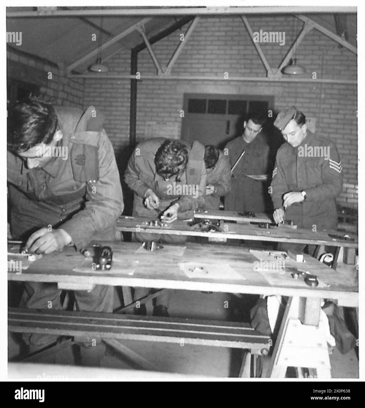 PERSONAL SELECTION TESTS - Soldiers undergoing the tests Photographic ...
