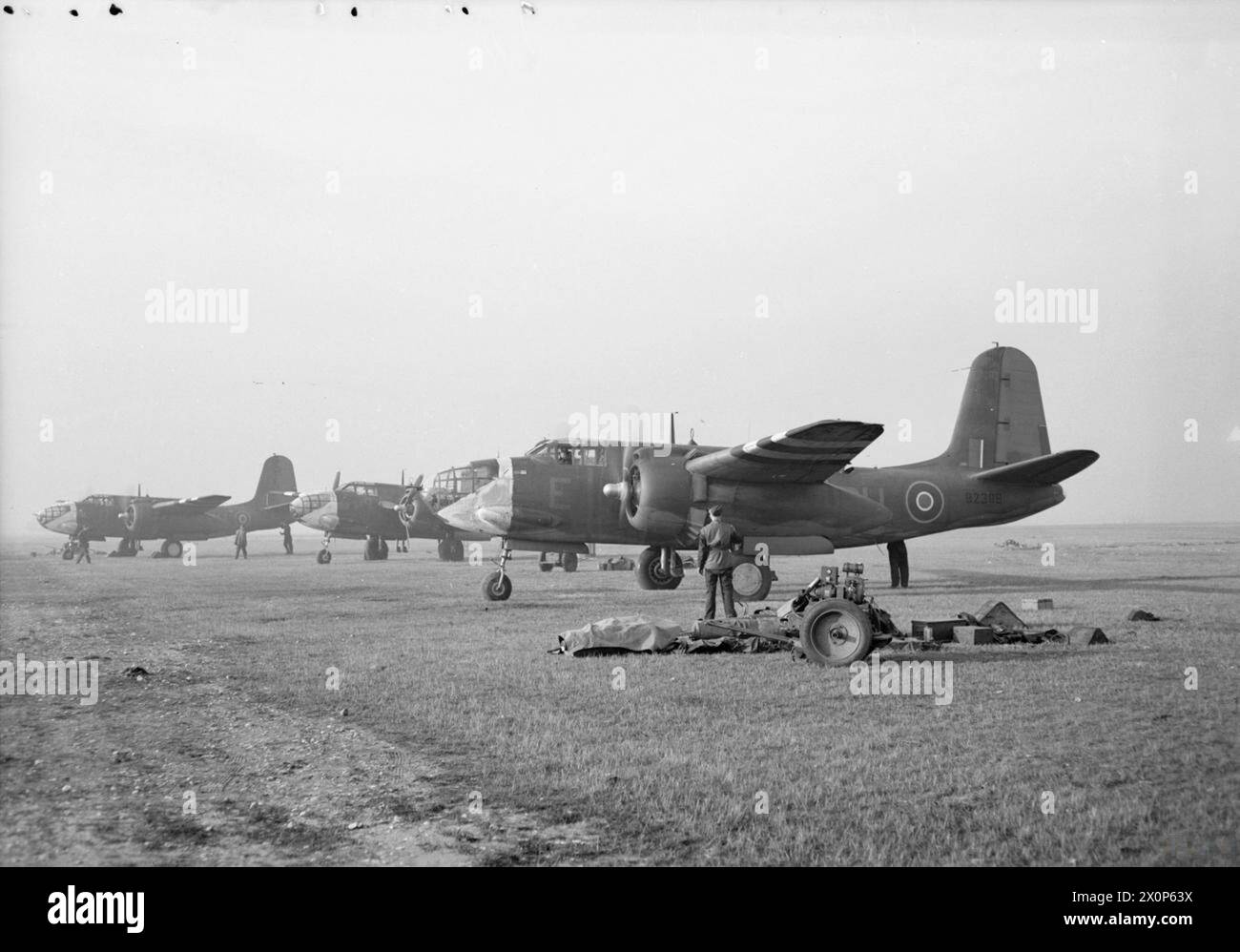Photograph of Boston Mark IIIA aircraft (BZ389 'RH-E') of No. 88 ...