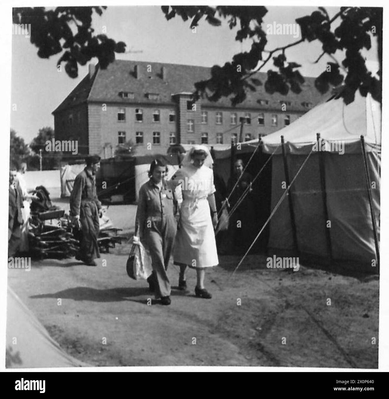 Humanitarian tent Black and White Stock Photos & Images - Alamy