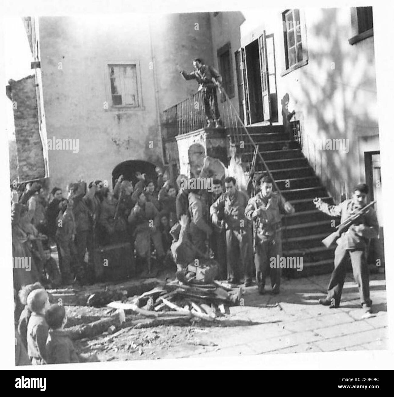 FIFTH ARMY : ITALIAN PARTISANS - The Partisan Commander stands on the ...