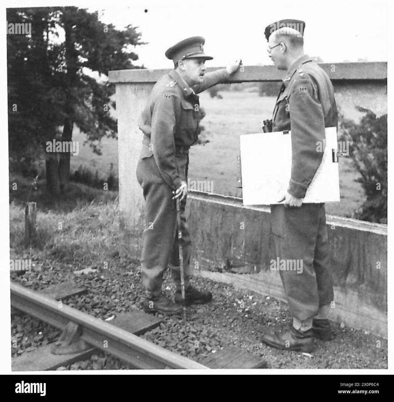 Brigadier H.M. Hibbert DSO and Lieutenant Colonel B. Hawkins ...