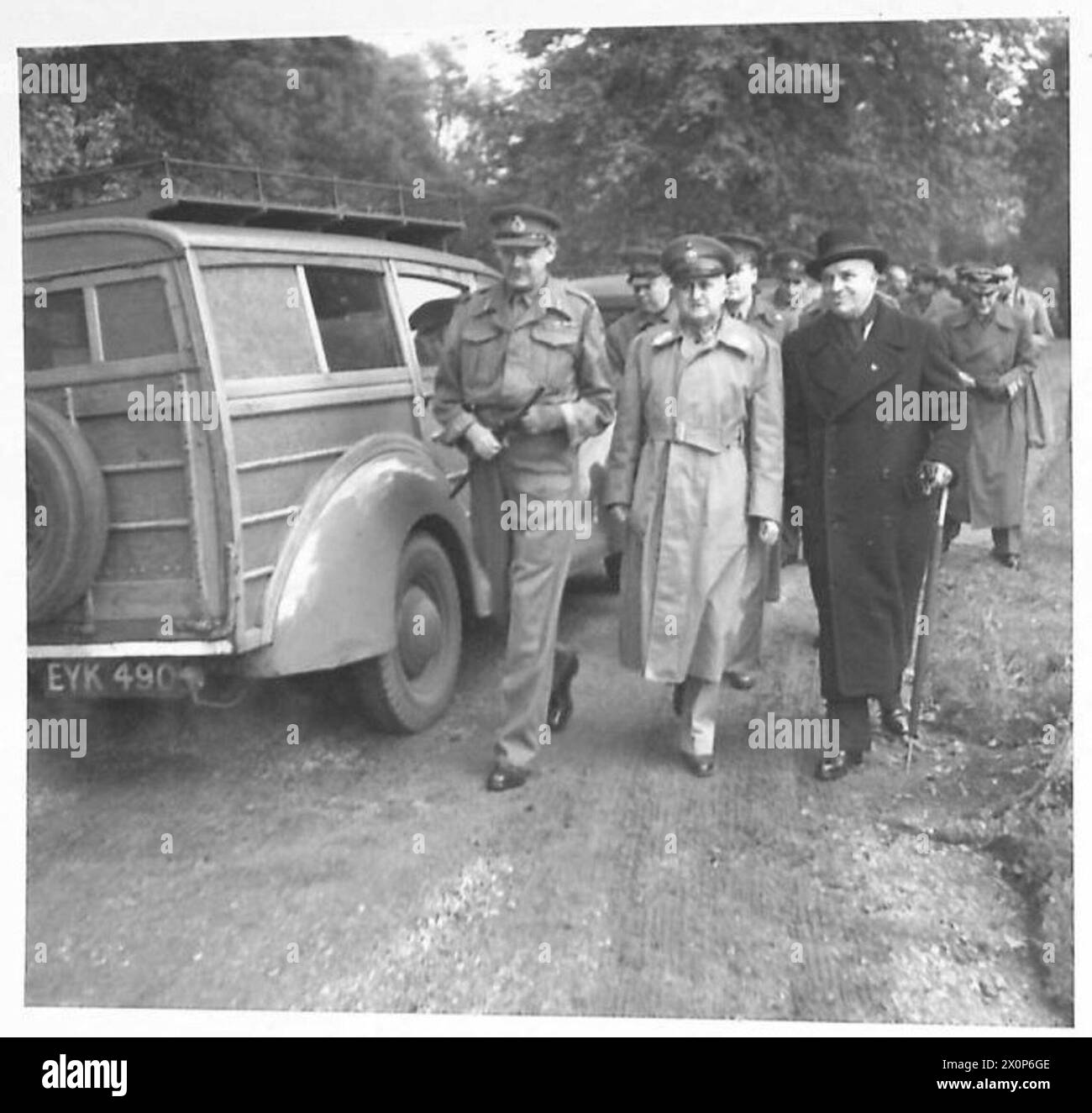 Brazilian War Minister General Dutra, Major General R.N. Gale, and the ...