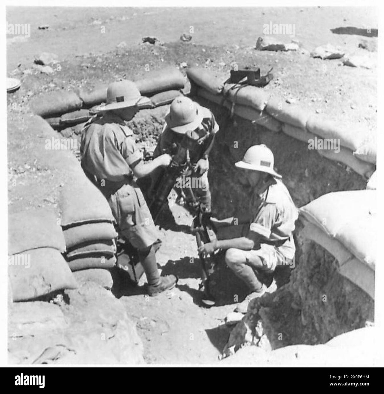British army infantry trench Cut Out Stock Images & Pictures - Alamy