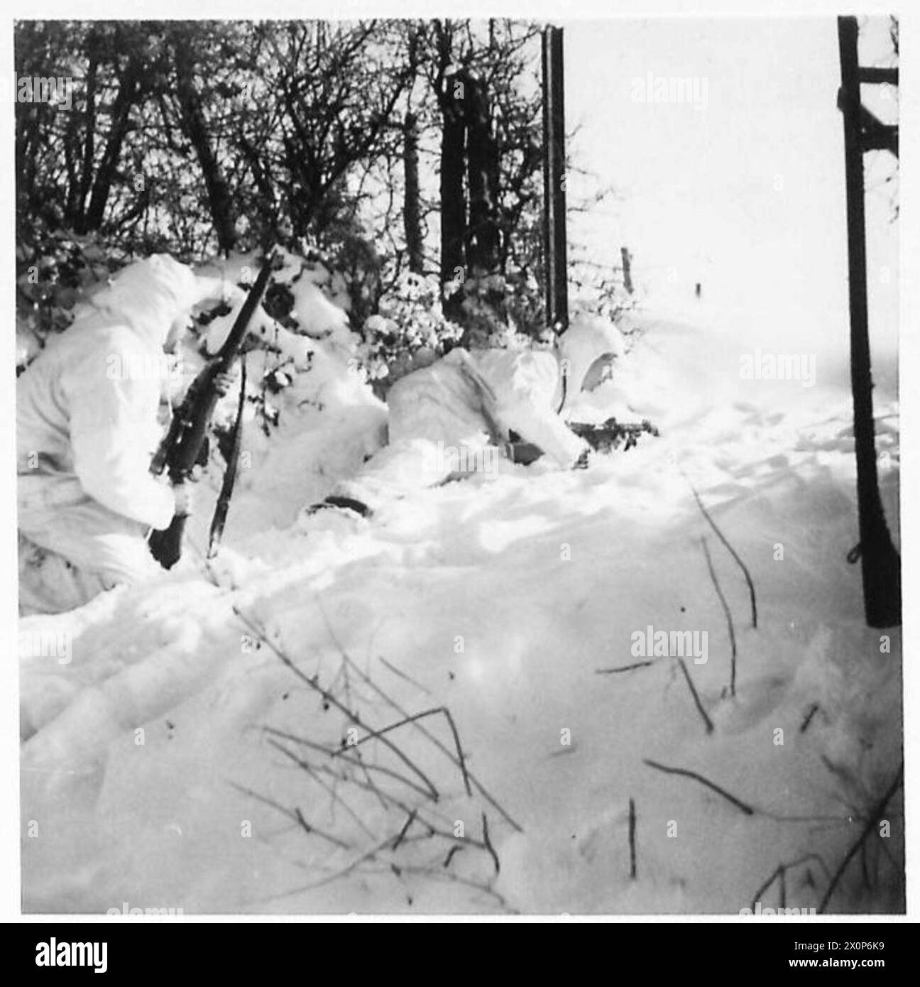 Air Landing Brigade conducts reconnaissance patrol in snow-covered ...