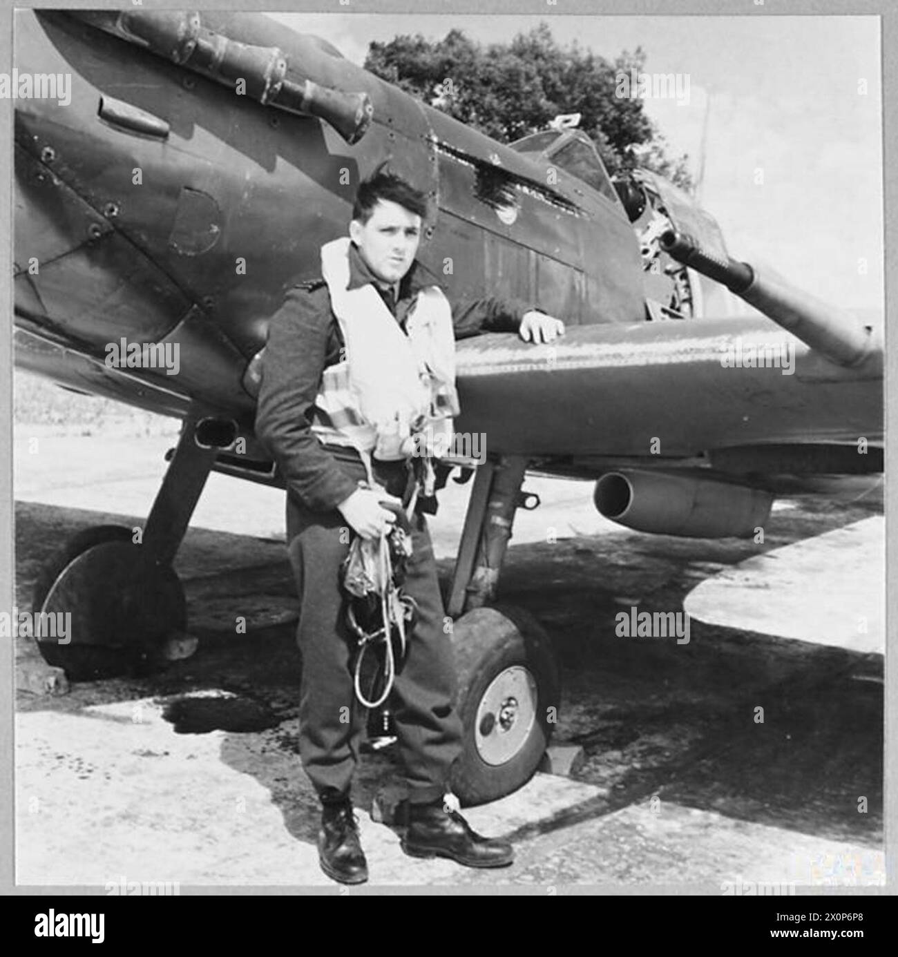 Flight Lieutenant Derek Nigel Forde of No. 72 Squadron, awarded the ...