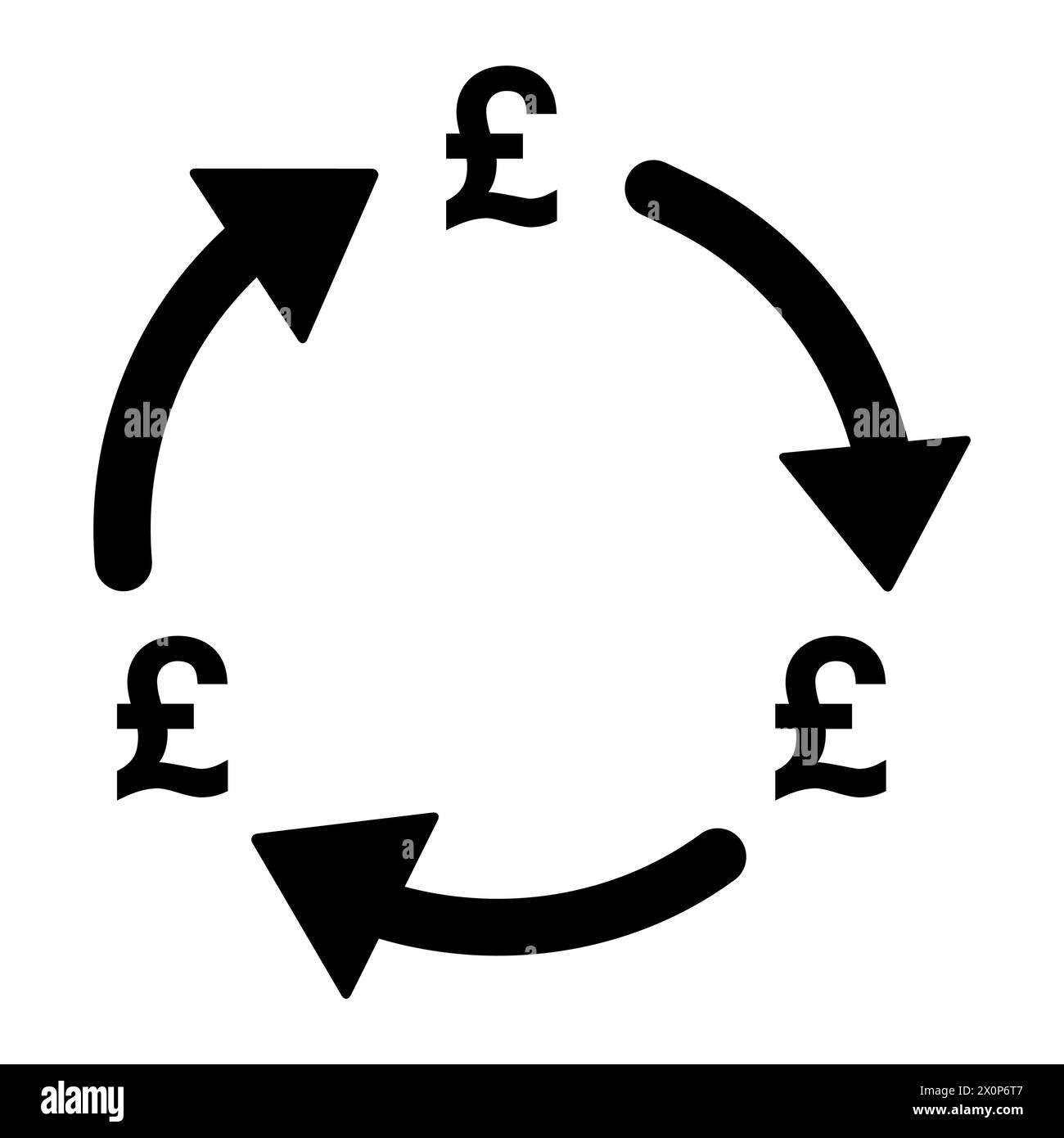 Pound money change icon, trade cash information web symbol, convert ...
