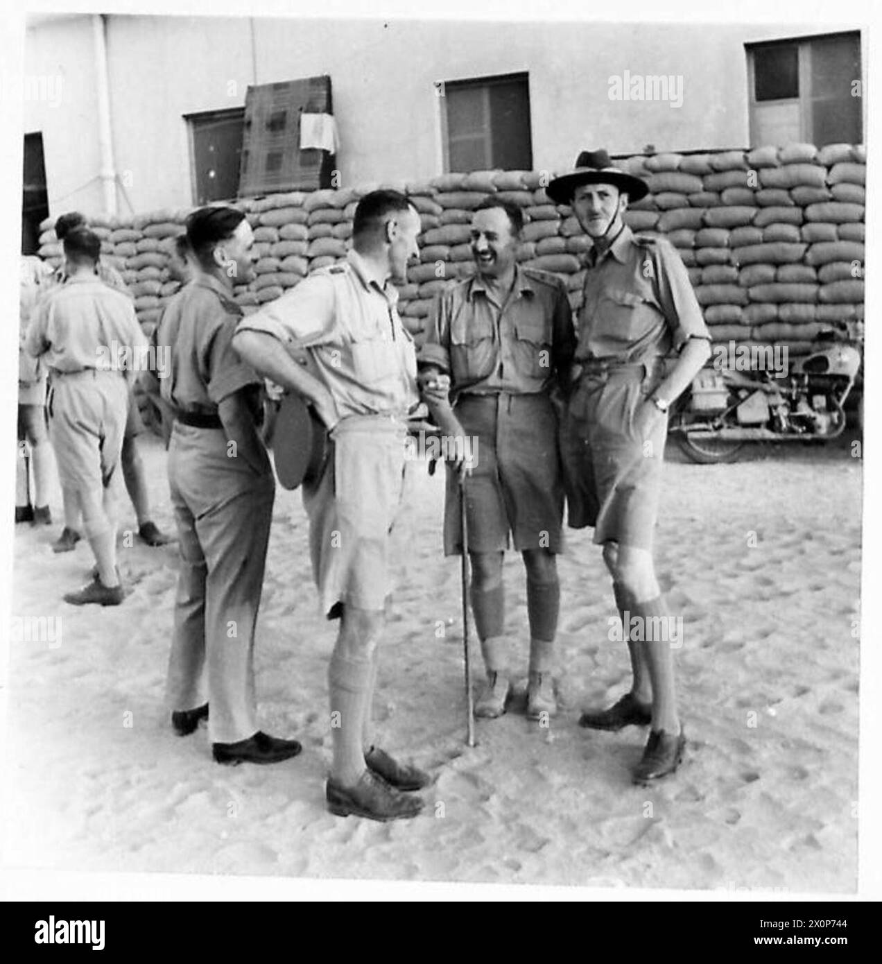 ARTISTS IN TOBRUK - Senior officers arriving for the concert: - Wing ...