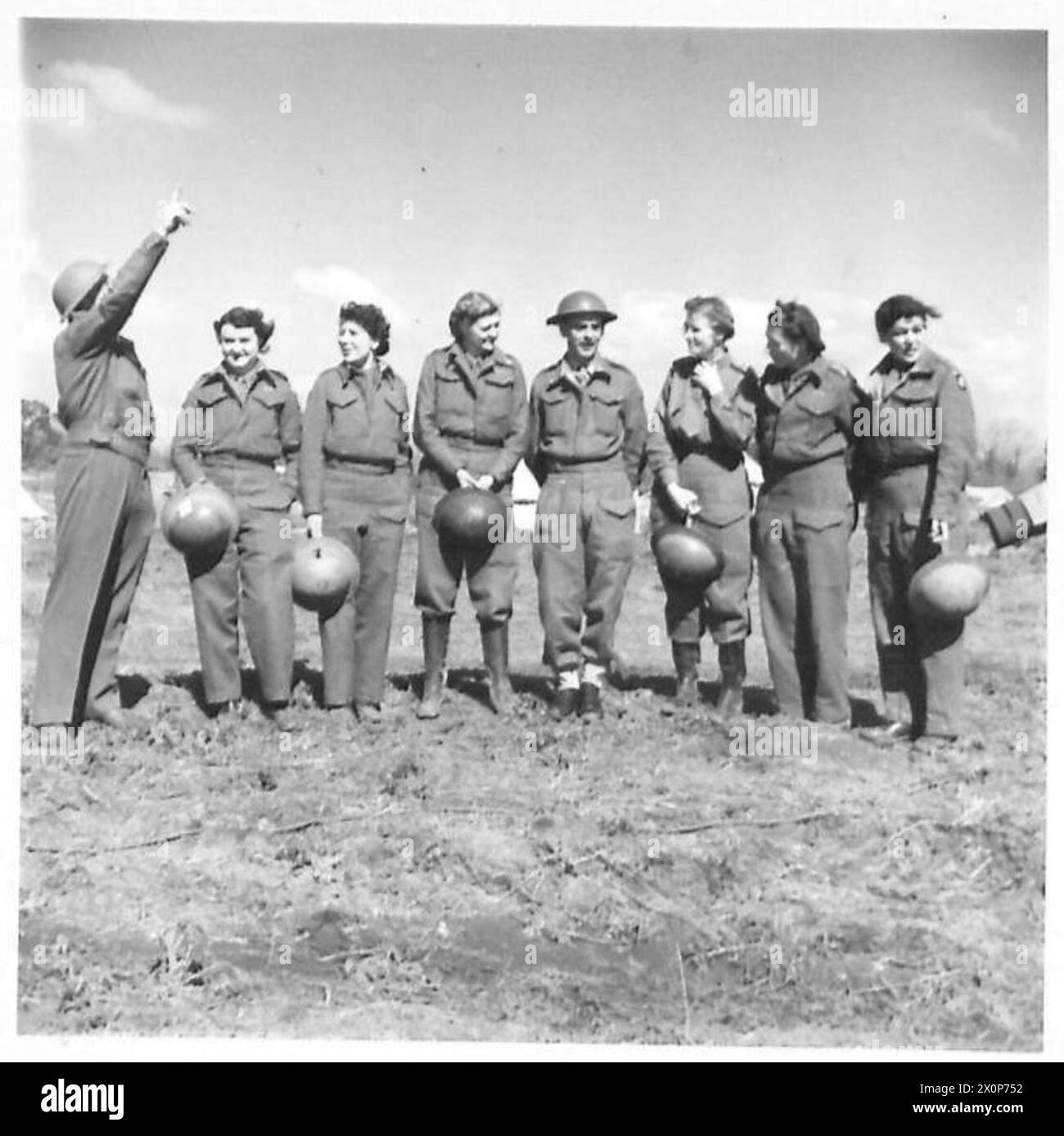 Nursing Sisters of No. 15 Mobile C.C.S. are pictured with Lieutenant ...