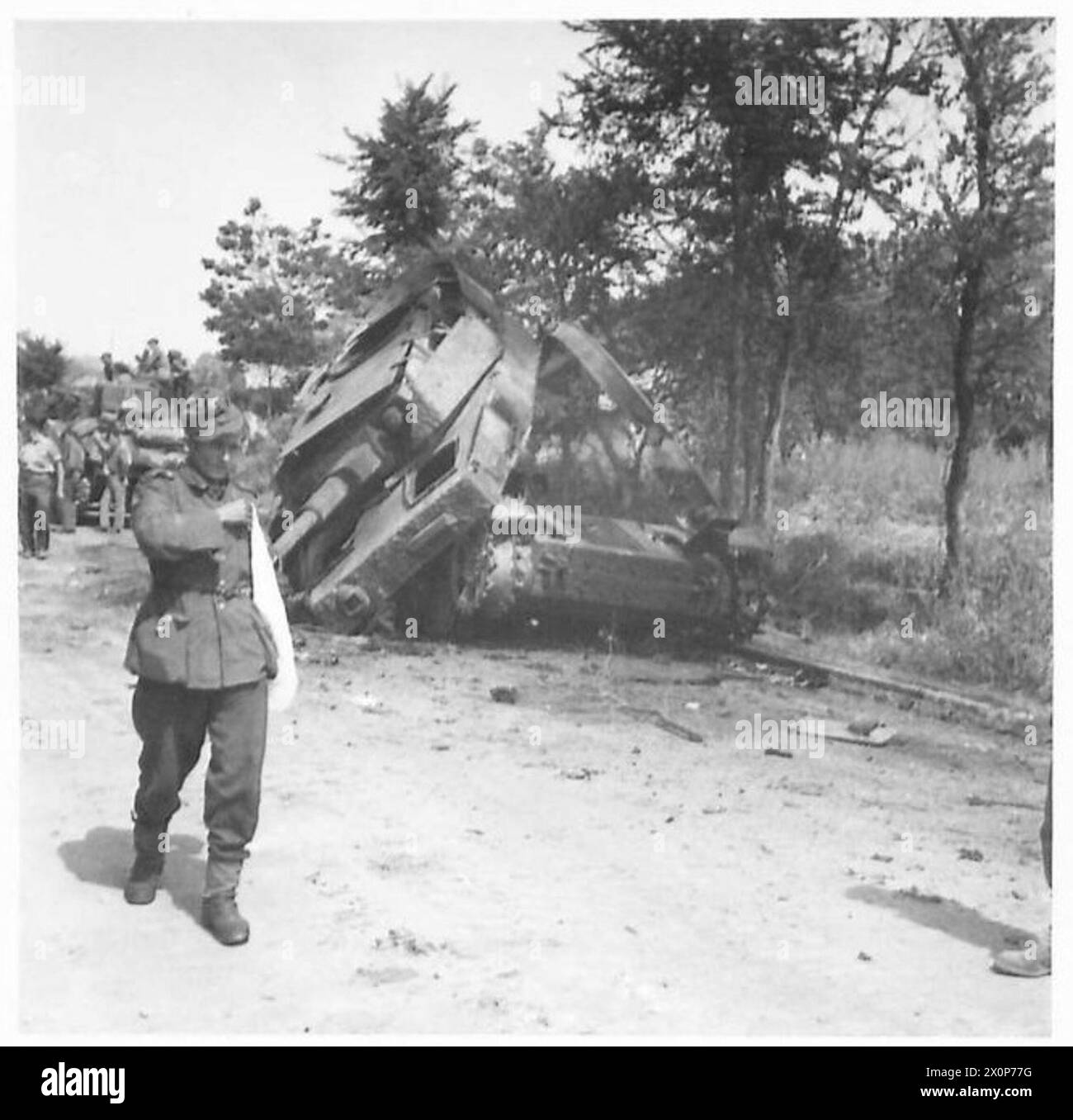 EIGHTH ARMY : BATTLE FOR ARCE - A German soldier with a white flag ...