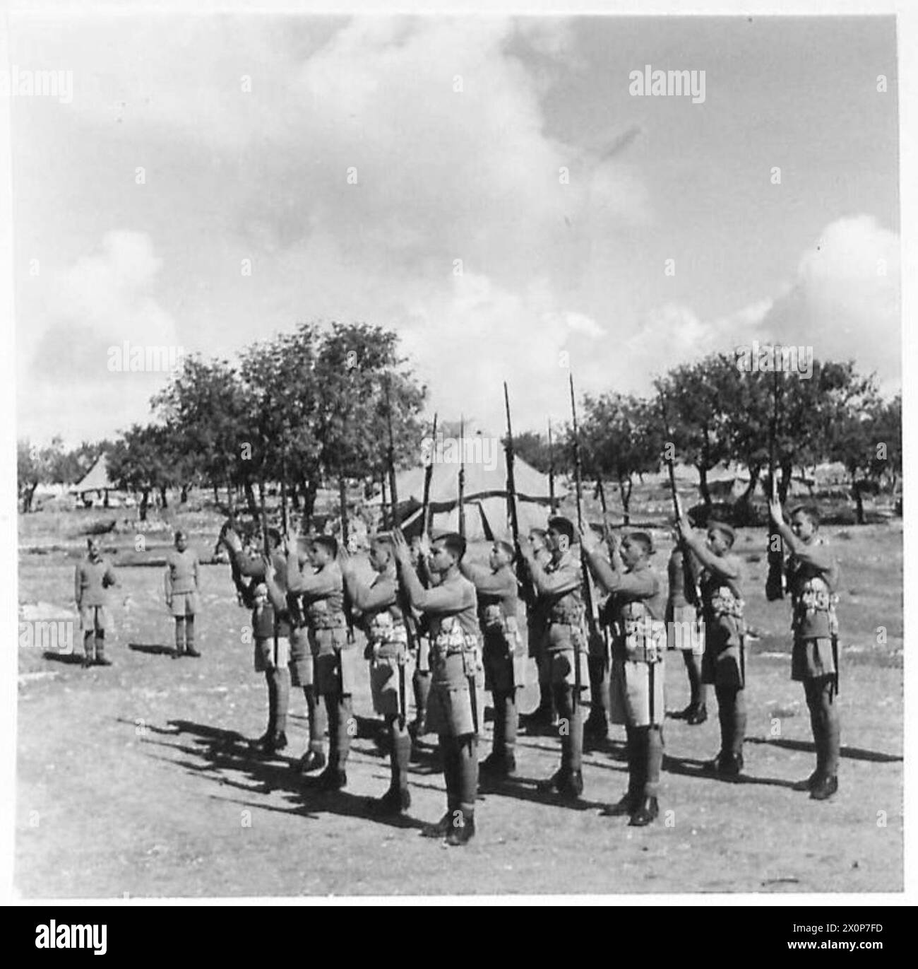 CYPRIOT TROOPS IN TRAINING - Arms drill; fixing bayonets and bayonet drill. Photographic ...